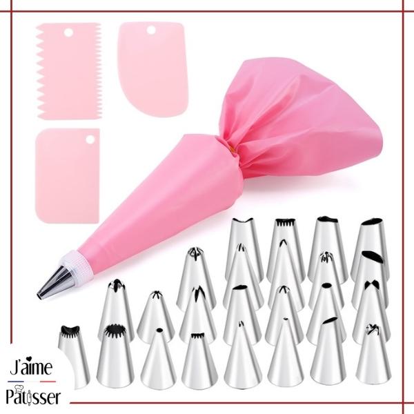 Poche a Douille Silicone Réutilisable - Set de 14/26/29 Pièces